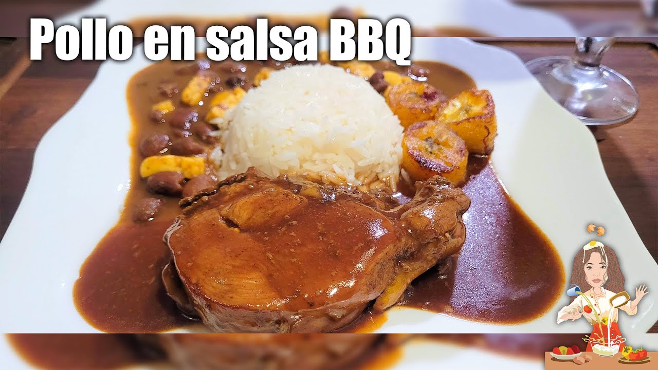 POLLO EN SALSA BBQ - YouTube