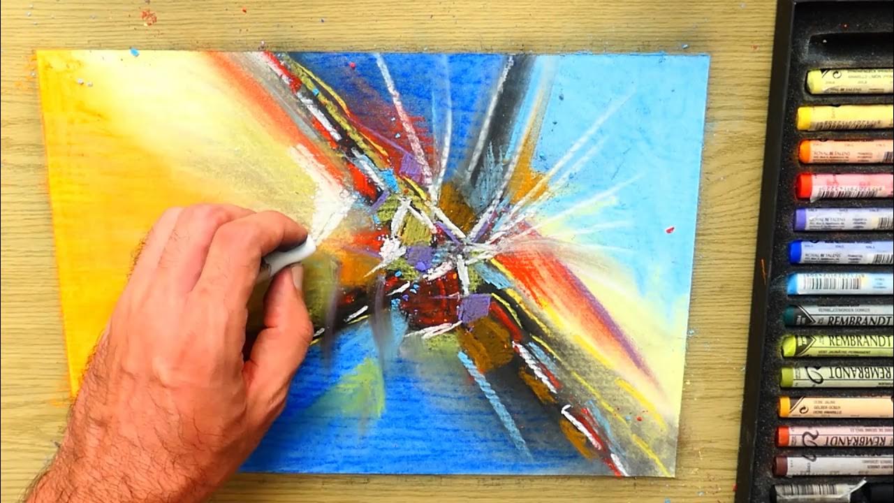 Creating Contemporary Abstract Painting In Soft Pastel | Art ...