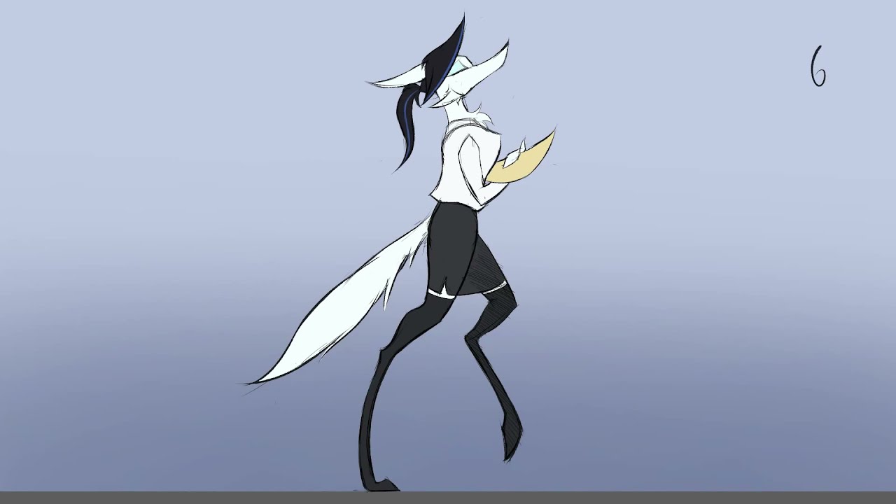 Ms.Jennine walk cycle [Digitigrade legs] - YouTube