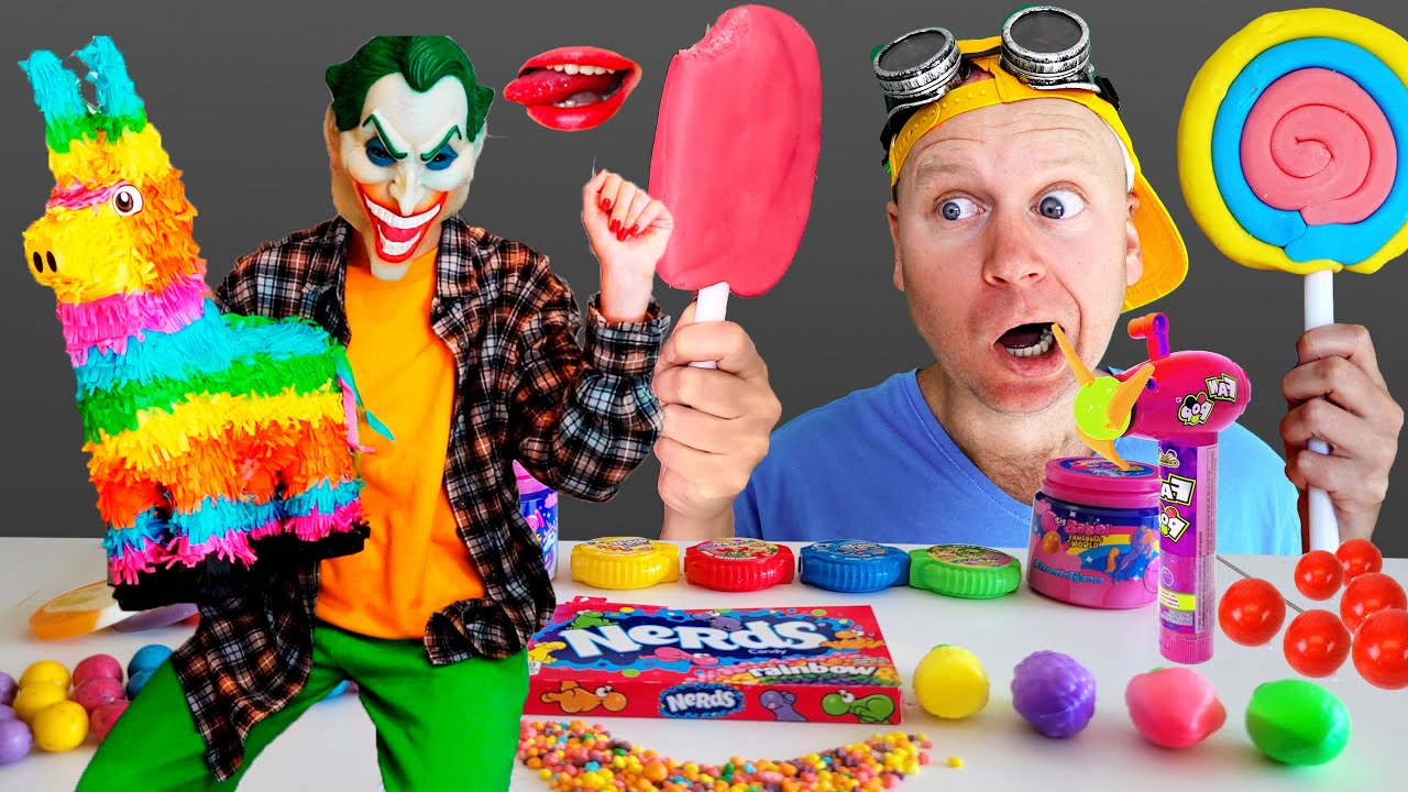 Asmr Mukbang Superhero Desserts 챌린지 먹방 Color Food Challenge By Pelmen Youtube
