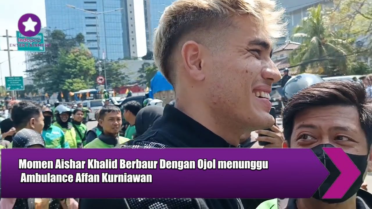 Momen Aishar Khalid Berbaur Dengan Ojol menunggu Ambulance Affan ...