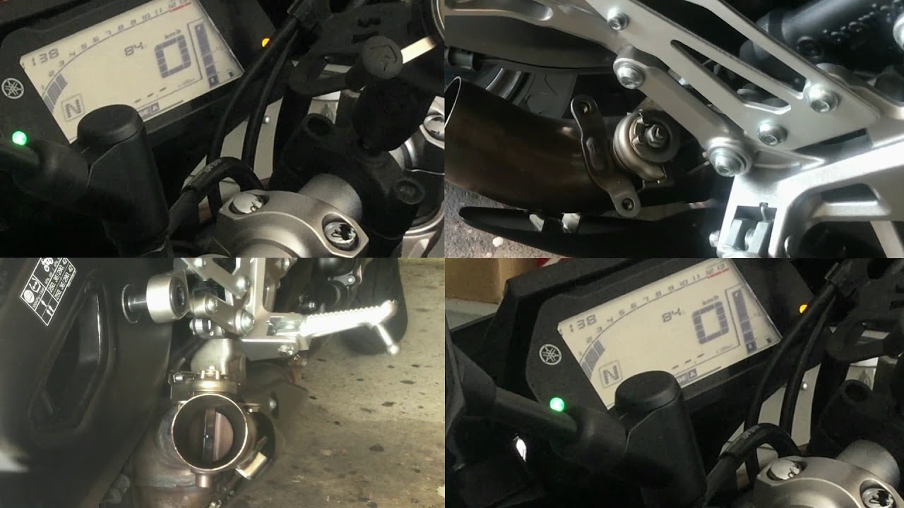 Yamaha MT-10 Exup valve / butterfly - YouTube