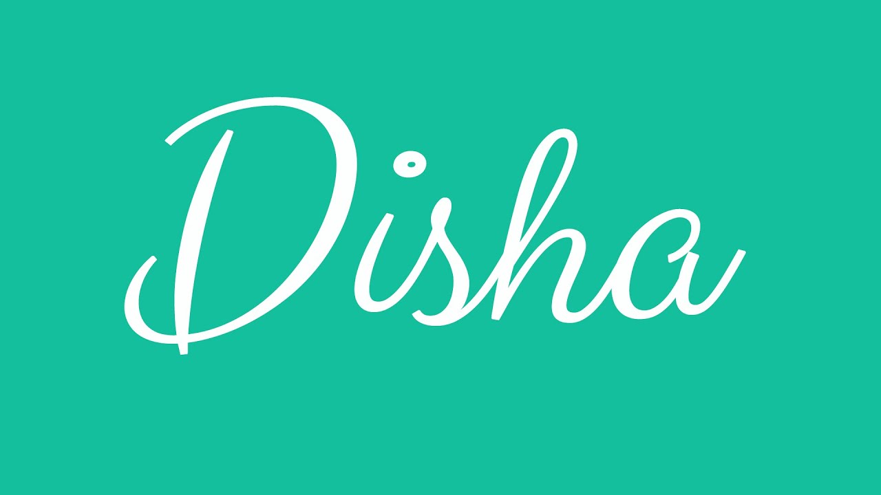 Learn how to Sign the Name Disha Stylishly in Cursive Writing - YouTube