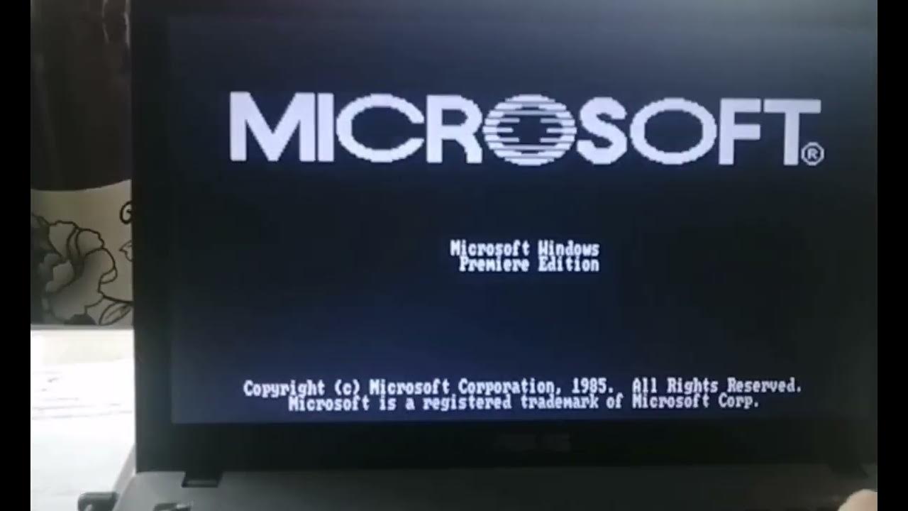 windows 1.0 premiere edition startup - YouTube