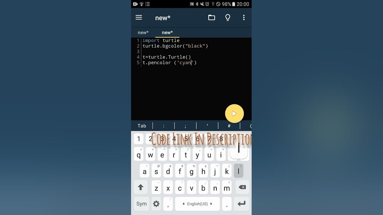How To Run Python Program On Android Py3 Pydroid3 Python Youtube
