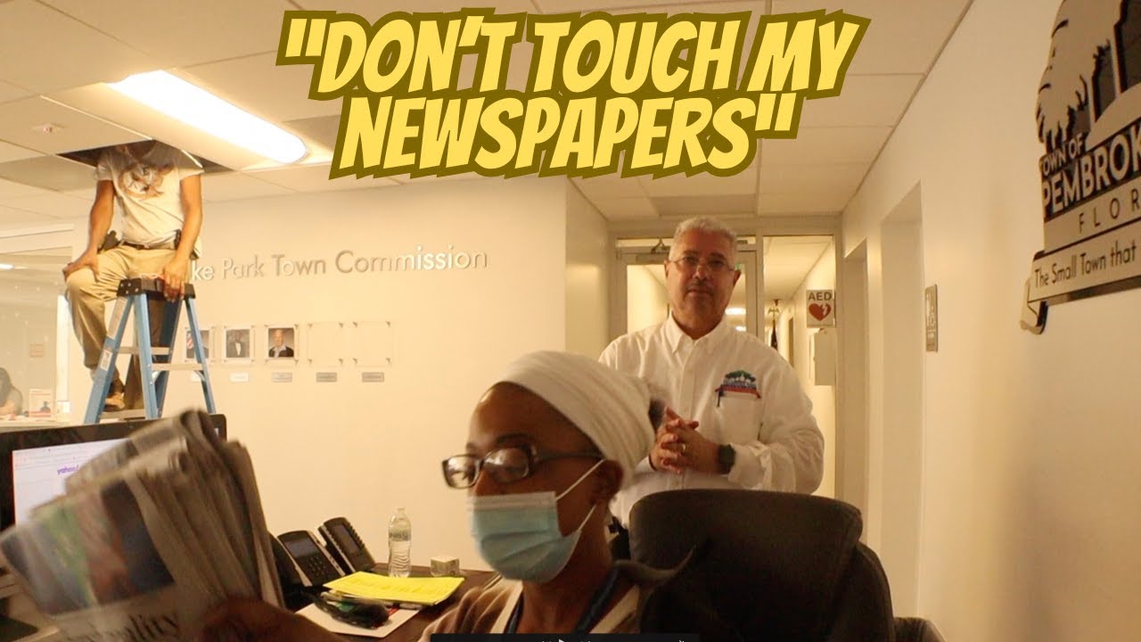 Citizen Journalist Discovers Weird behavior at Town Hall! - YouTube