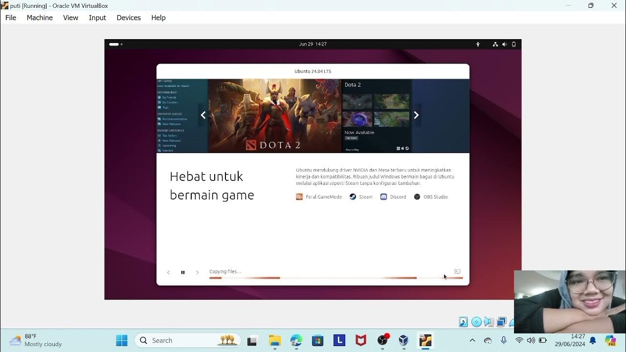 cara menginstalasi Ubuntu menggunakan virtual box - YouTube