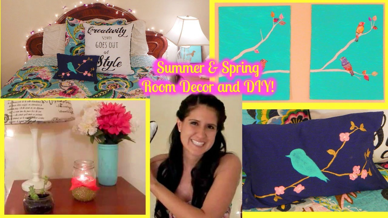 Summer & Spring Room Decor and DIY ! - YouTube