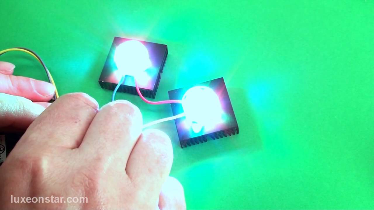 Using A Carclo 20mm Tri-Lens With A Rebel Tri-Star LED - YouTube