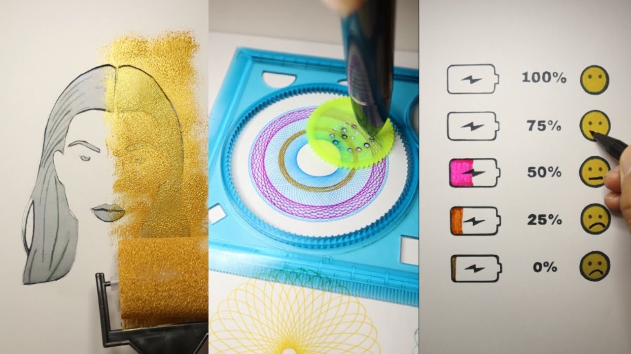Very Satisfying and Relaxing Compilation of Mixing Paints | Draw ...