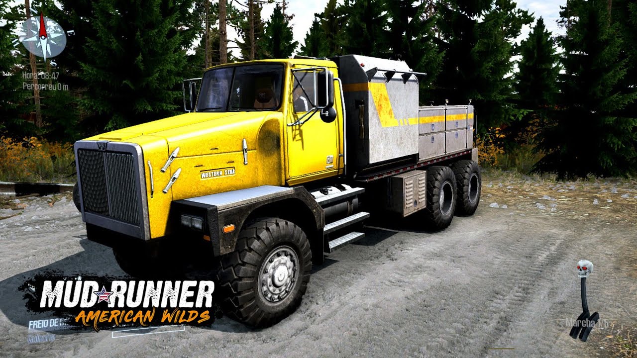 🎮|Spintires Mudrunner - WESTERNSTAR 6900 GARAGEM #setupbaixo #mudrunnermods #mudrunnergameplay ...