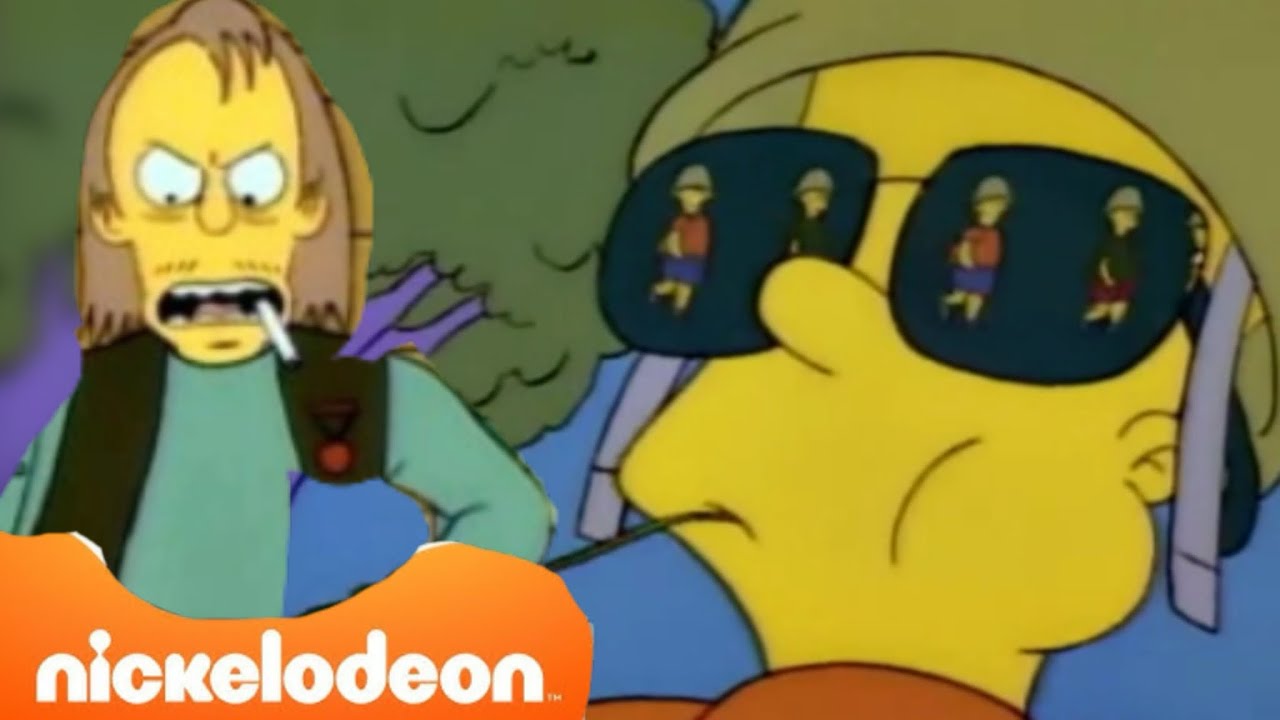 Bart becomes a soldier 🪖| the Simpsons | Nickelodeon UK - YouTube