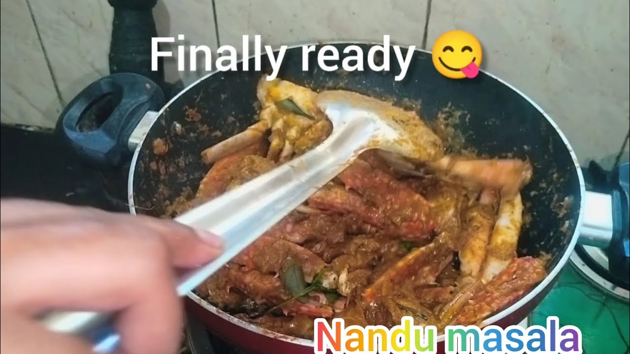 nandu masala 🦀//save and try it after purattasi 😜 #nandumasala # ...