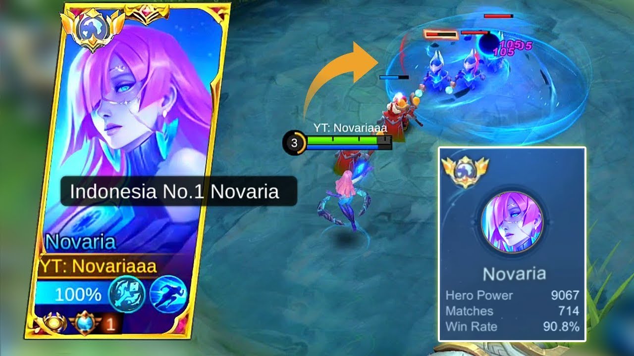 GLOBAL 1 Novaria - Yeni Kahraman - Mobile Legends - YouTube