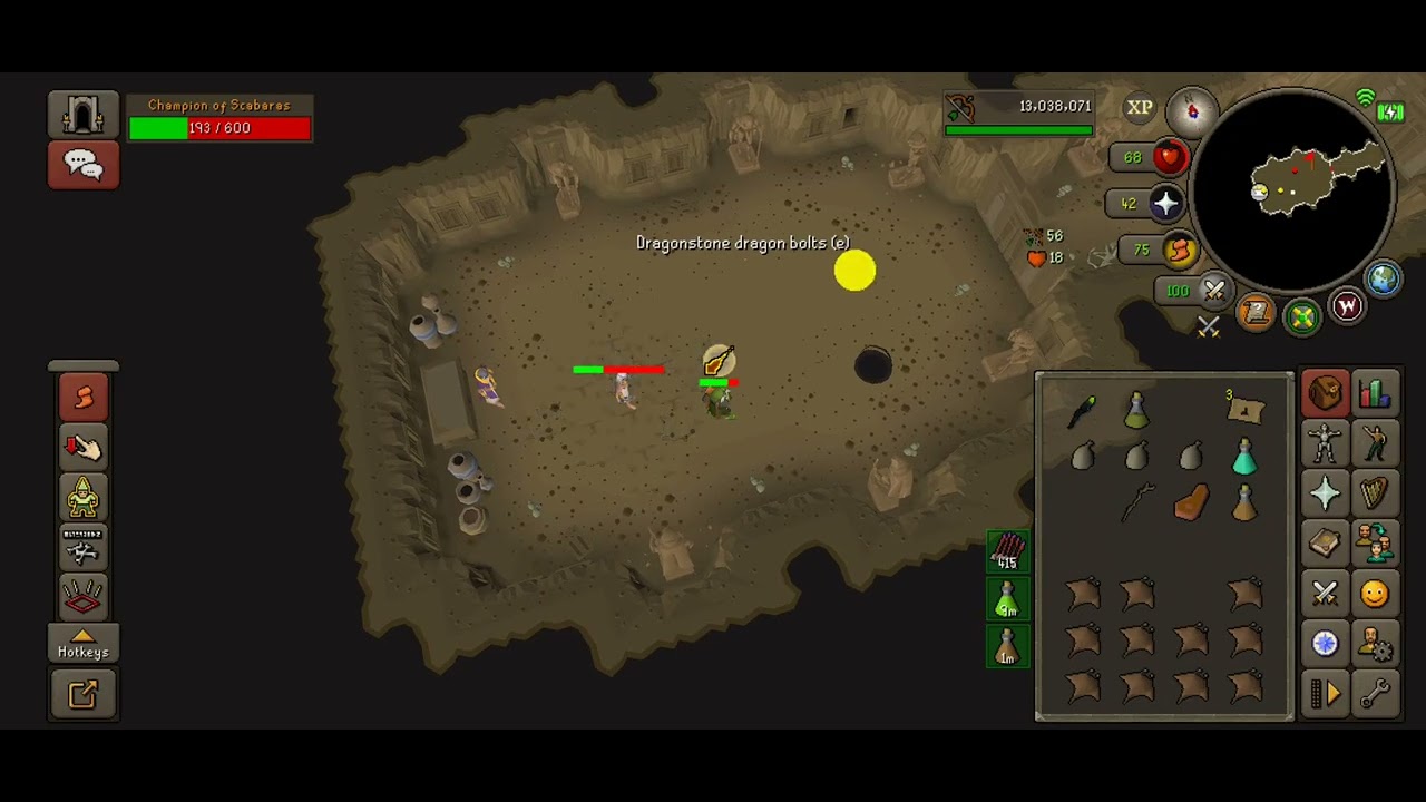 Champion of Scabaras- Mini Boss- OSRS Quest - Beneath Cursed Sands ...
