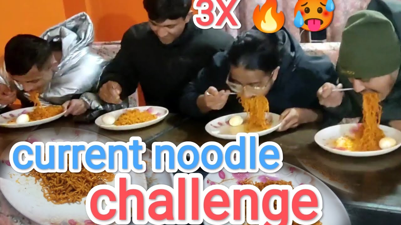 current noodle challenge 🔥🥵 - YouTube