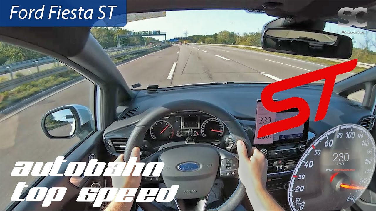 Ford Fiesta ST 1.5L 200HP (2020) - TOP SPEED on AUTOBAHN - YouTube