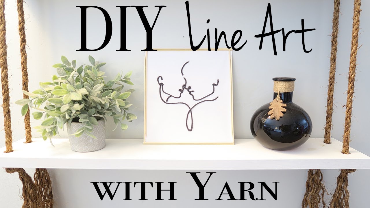 DIY Line Art with Yarn - YouTube