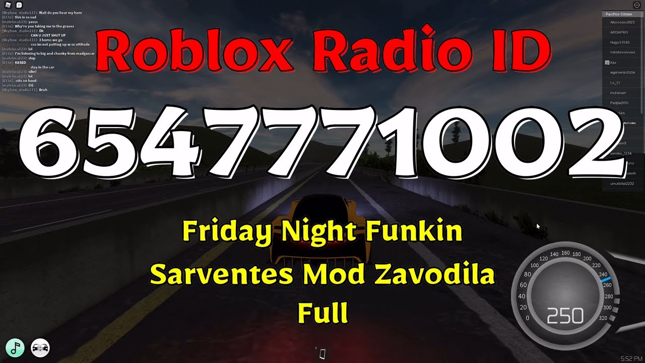 Friday Night Funkin Sarvente's Mod Zavodila Full Roblox ID - YouTube