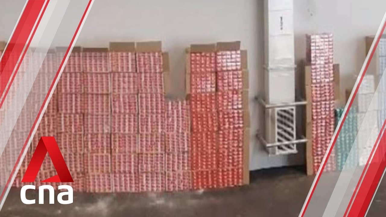 Nearly 12,500 cartons of duty-unpaid cigarettes seized by ICA - YouTube