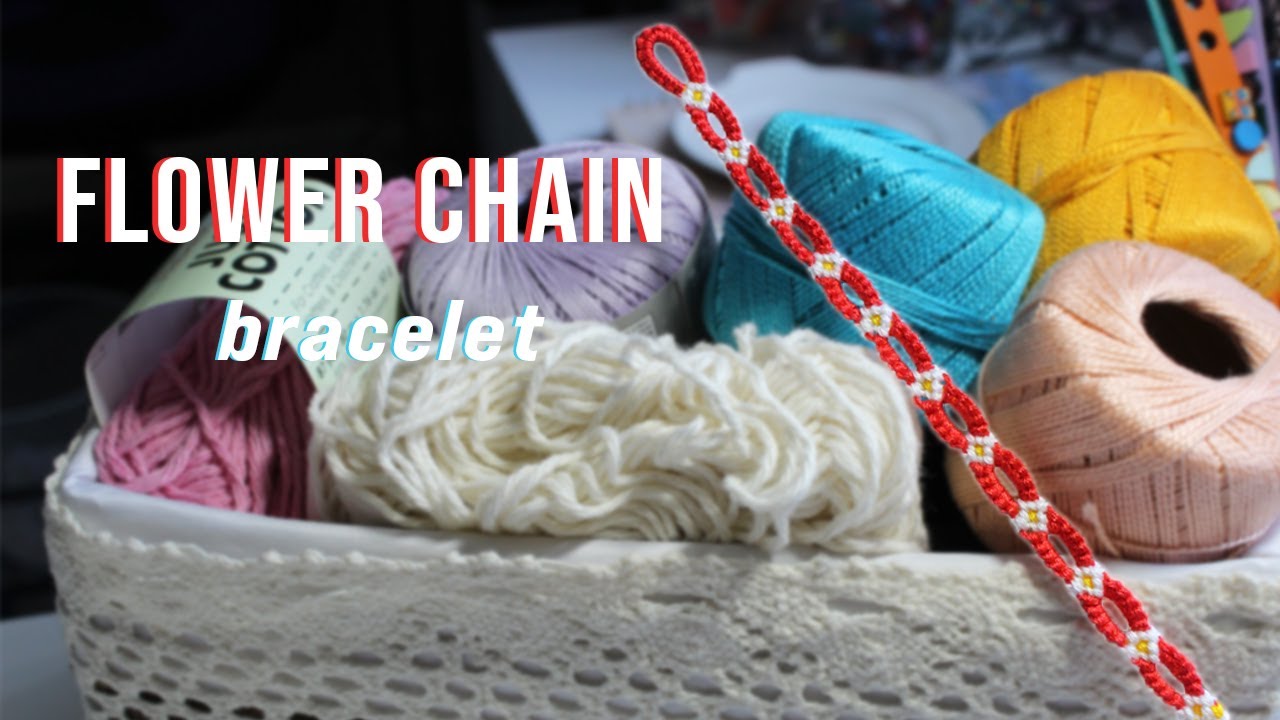 Flower Chain Friendship Bracelet Tutorial - YouTube