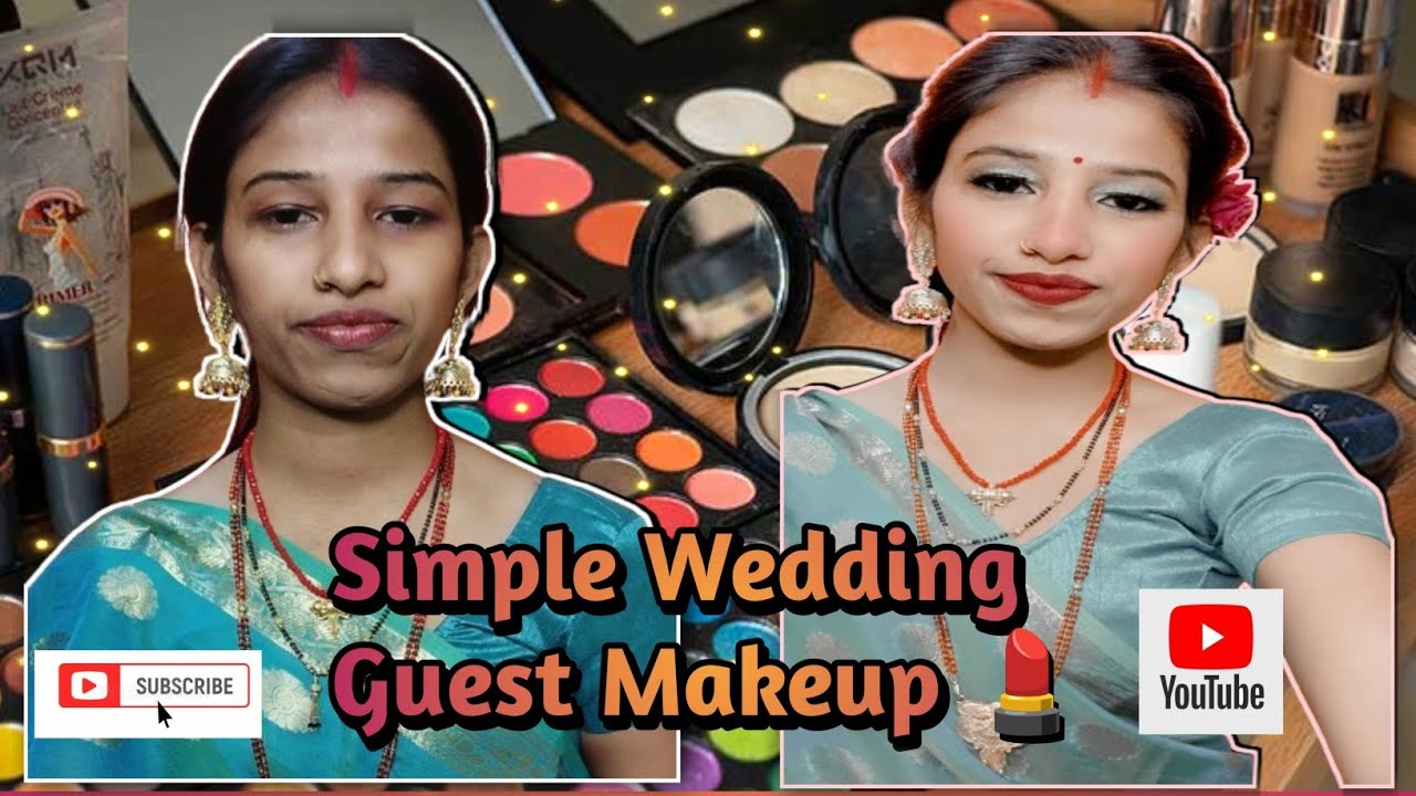 Simple Wedding Guest Makeup Look 💄 - YouTube