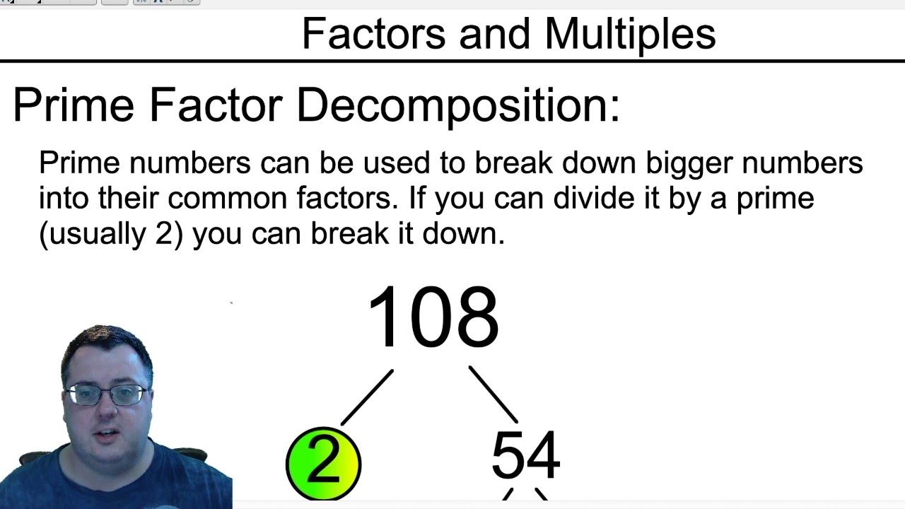 Mathematics GCSE - Prime Factor Decomposition - Essentials - YouTube