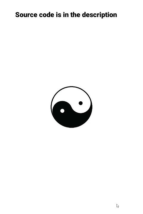 how to create a ☯ Yin Yang Symbol in HTML and CSS + Animation #shorts - YouTube