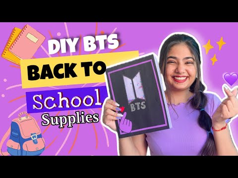 DIY BTS💜 Back to school supplies 😱 @itspriyanjalisingh
