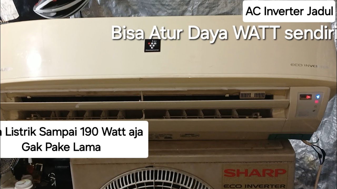 AC Sharp Inverter 1/2 PK Plasmacluster Review AC Jadul Watt Rendah ...