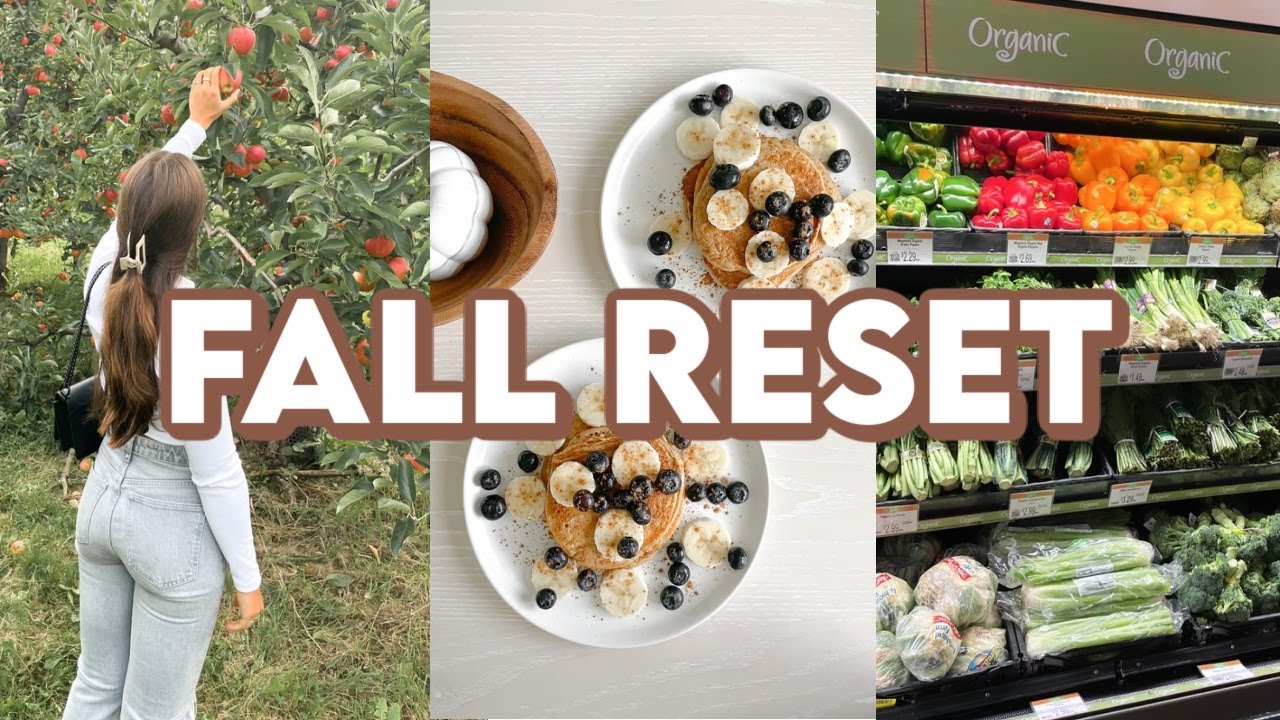 FALL RESET | Healthy Baking, Cleaning, Grocery Shopping, Organizing, Sunday Reset! - YouTube
