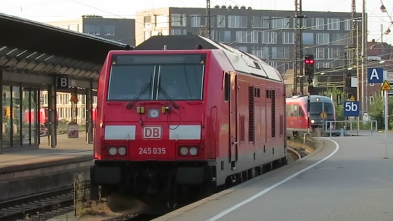 Germany: Loco changes at Ulm Hbf, featuring Class 146 electric & Class ...