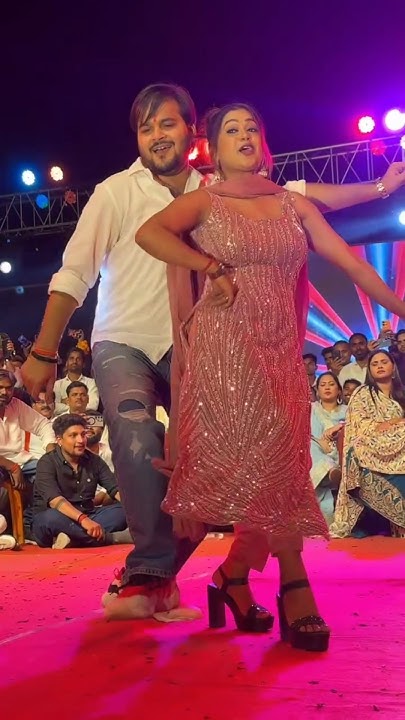 Arvind Akela kallu stage show Garda dance dimpal Singh Bhojpuri dance 2025 - YouTube