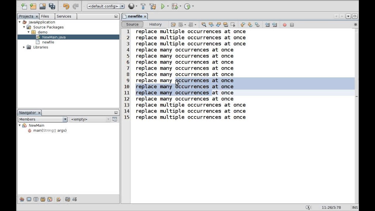 Block Selection in NetBeans - YouTube
