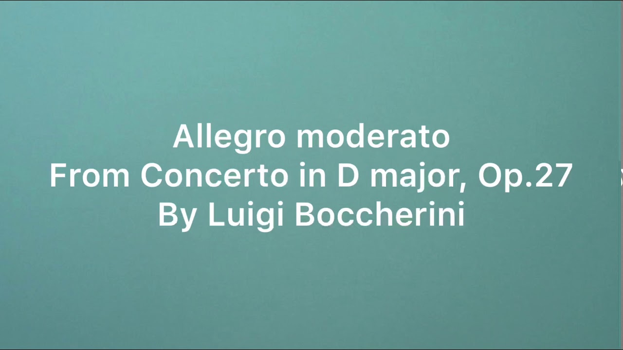 [Flute Baroque] Allegro moderato, Concerto in D major, Op.27, Luigi ...