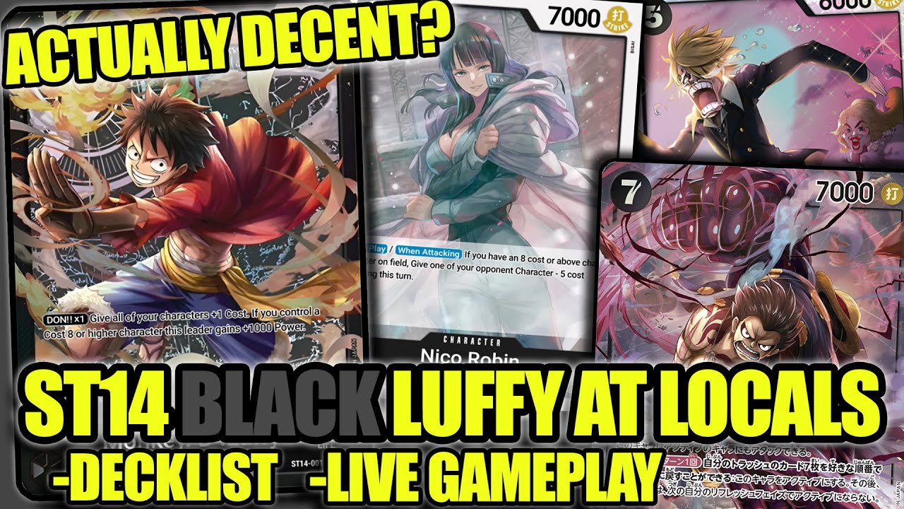 I Brought NEW ST14 BLACK LUFFY to My Locals in OP07 | OPTCG Locals ...