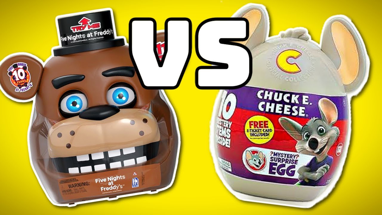 Chuck E. Cheese Mystery Egg vs FNAF Mystery Animatronic Head - YouTube