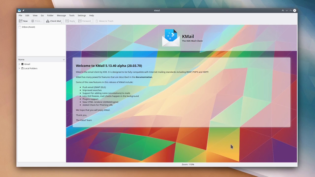 KMail - demo video for restricted gmail scope verification - YouTube
