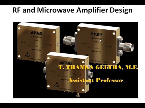 RF & Microwave Amplifier Design & MCQ - YouTube