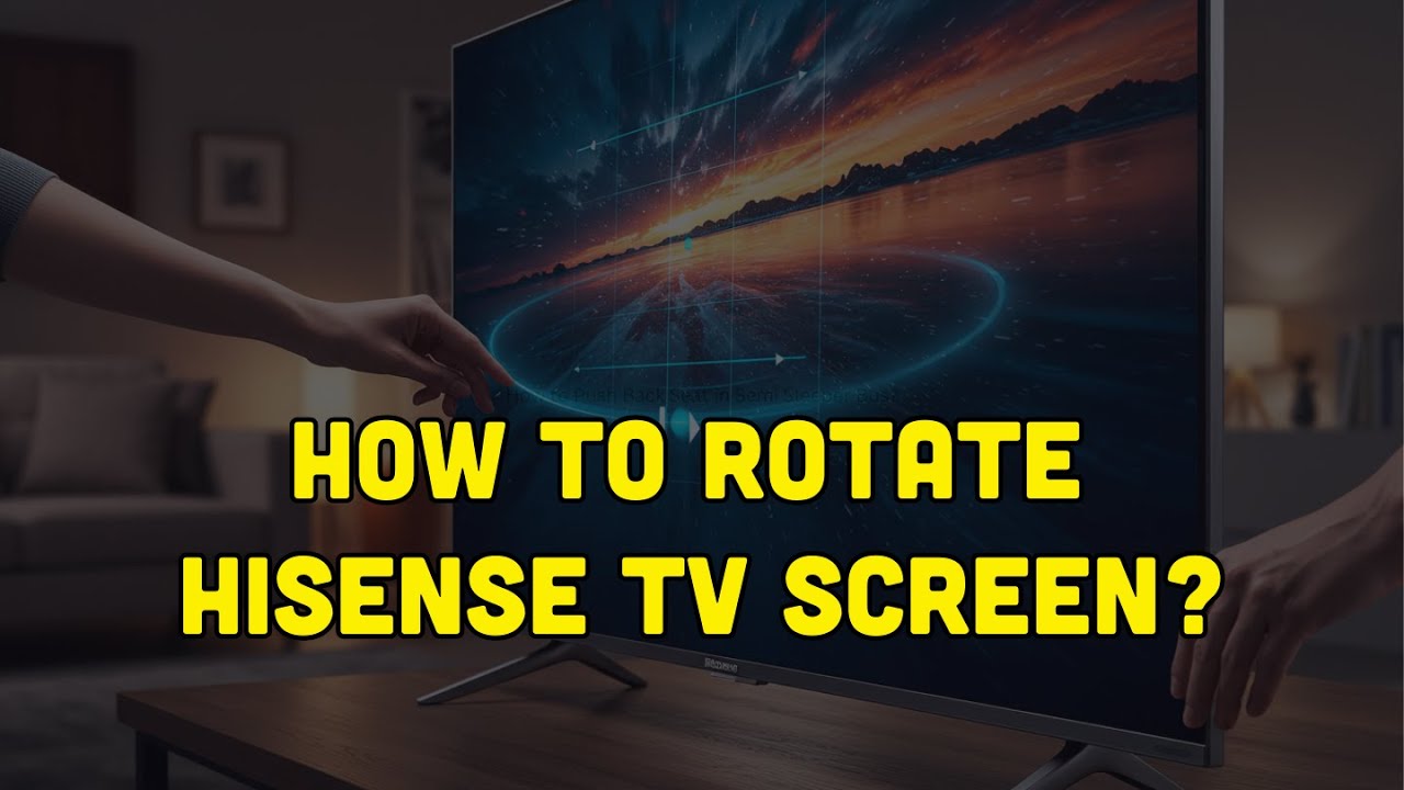 How to Rotate Hisense tv Screen? - YouTube