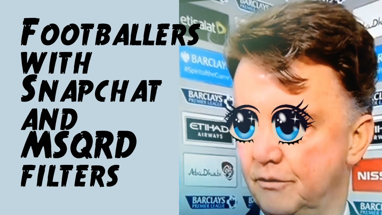 Footballers with Snapchat and MSQRD filters - YouTube
