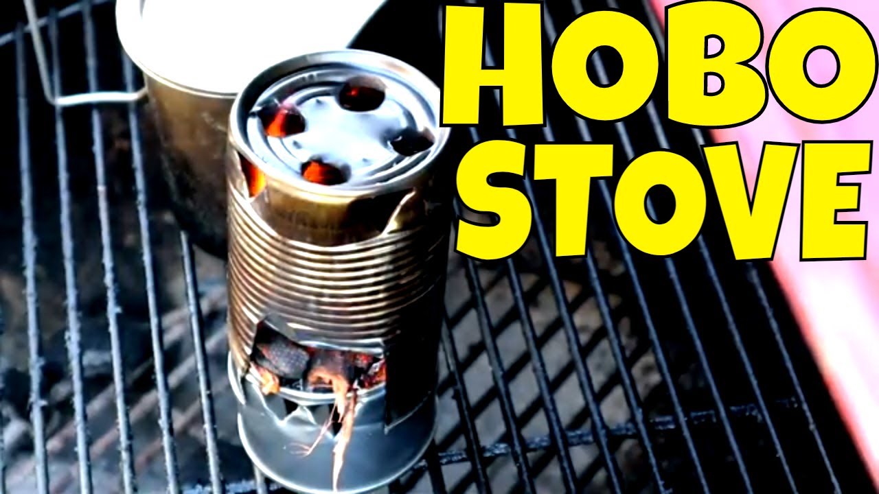HOW TO MAKE A HOBO STOVE WITH AN ASH CATCHER USING 2 CANS - YouTube