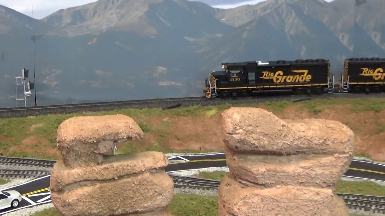 Built By AffordableModelRailroads.com Rio Grande Trailer Train HO Scale ...