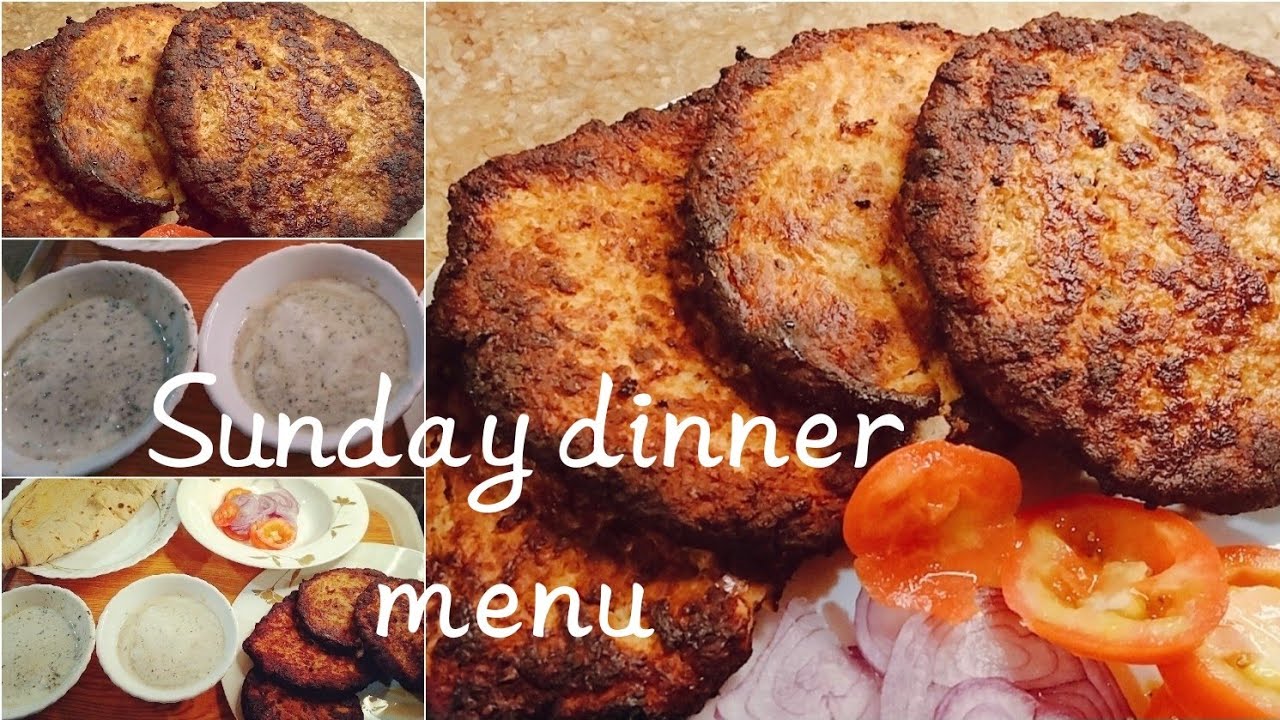 Sunday dinner menu |chicken kabab recipe |Sunday dinner recipe|Sunday ...