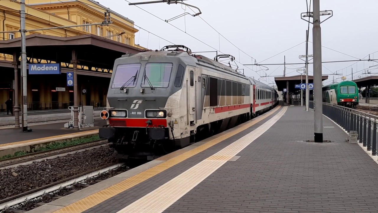 Treno intercity in stazione di Modena - 2019 - YouTube