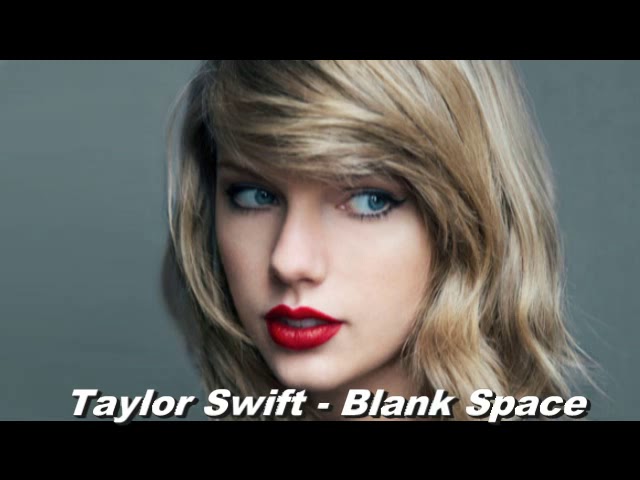 Taylor Swift Blank Space Album Cover