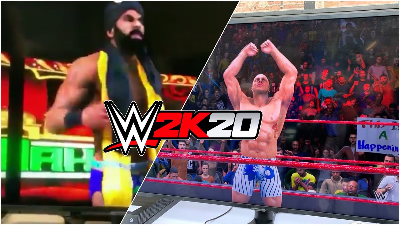 WWE 2K20 Gameplay and Entrances - YouTube