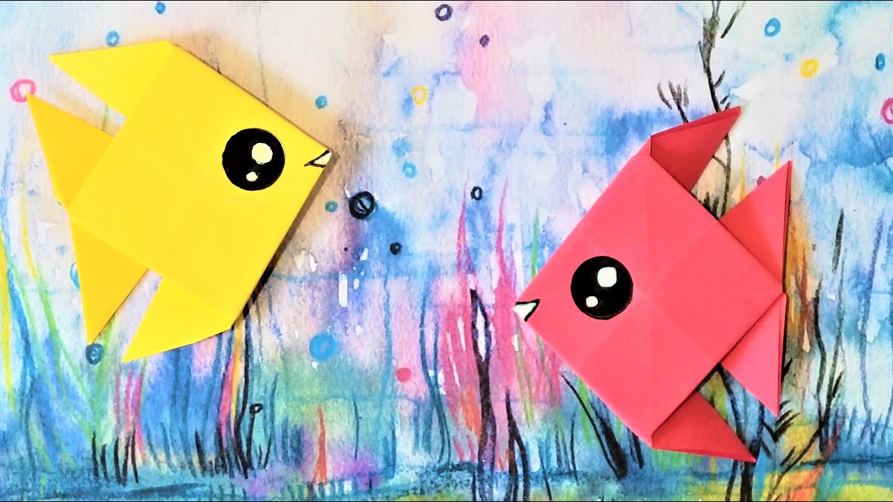How to Make Paper Fish | Creating Paper Fish.Paper Art and Craft for ...
