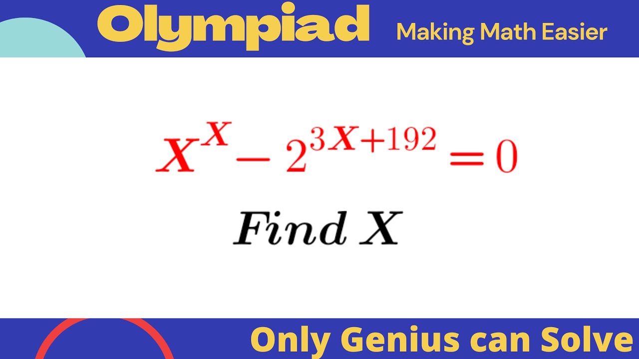 Can YOU Solve This MIND-BENDING Math Olympiad Problem?! - YouTube
