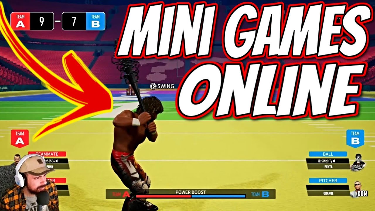 AEW Fight Forever: How to setup MINI GAMES in ONLINE multiplayer! - YouTube